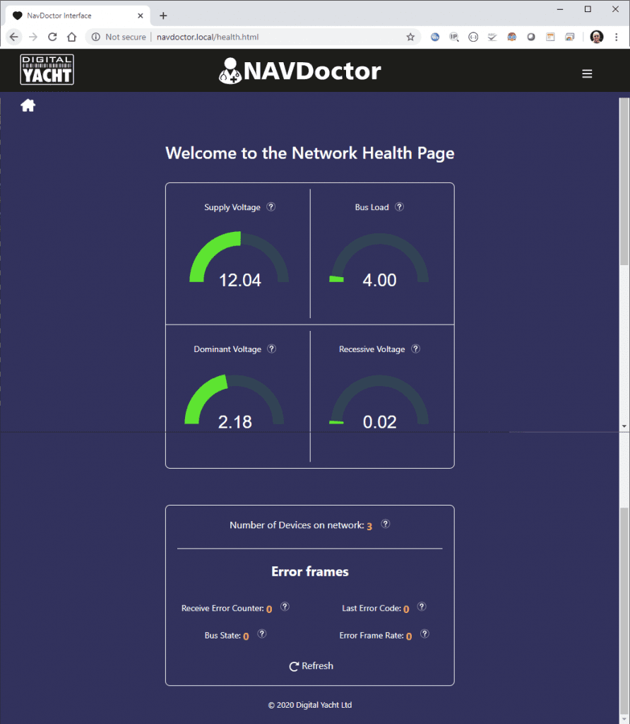 NAVDoctor - NMEA 2000 Test and Diagnostic Tool - Digital Yacht